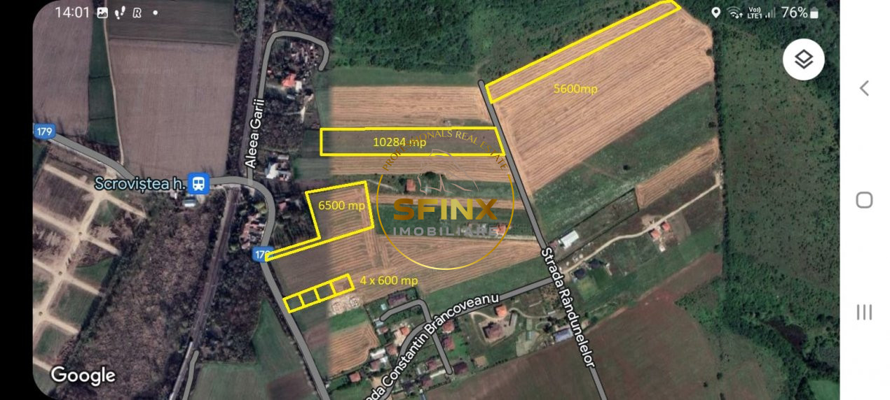 De vanzare Teren 5600mp Peris - Balteni - Scrovistea - Sfinx Imobiliare